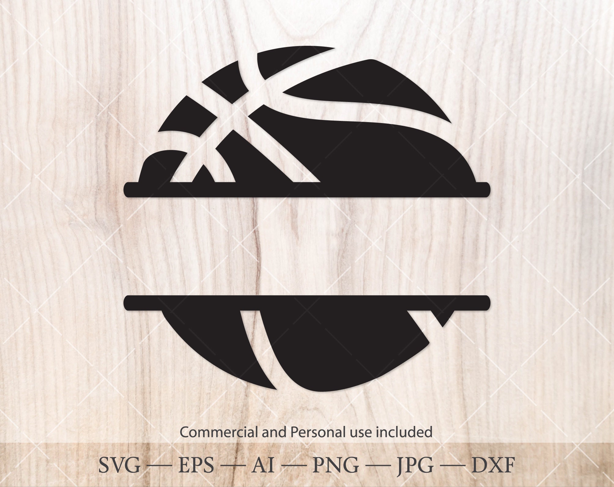 Basketball Split Monogram Svg. Basketball Svg. Basketball - Etsy