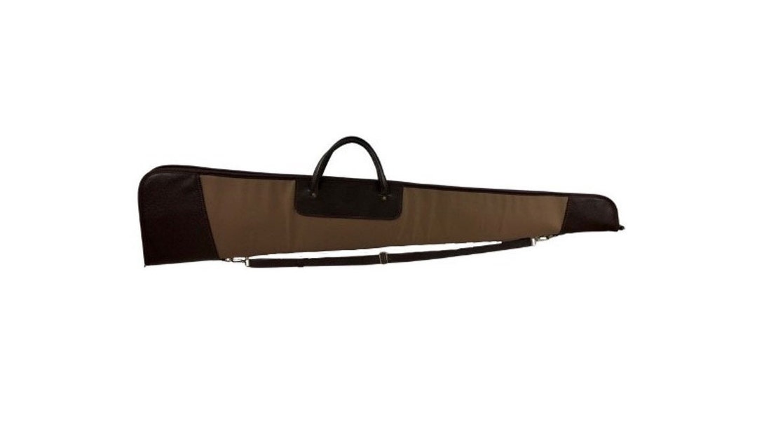 Leather & Canvas Deluxe Shotgun Case for Sporting Clays, Skeet , Trap ...