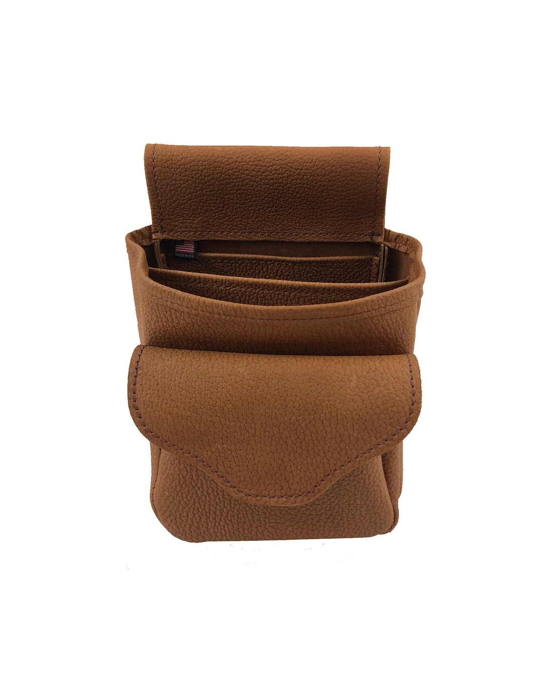 Tan Leather Shotgun Shell Sporting Clay / Skeet / Trap Pouch Deluxe ...