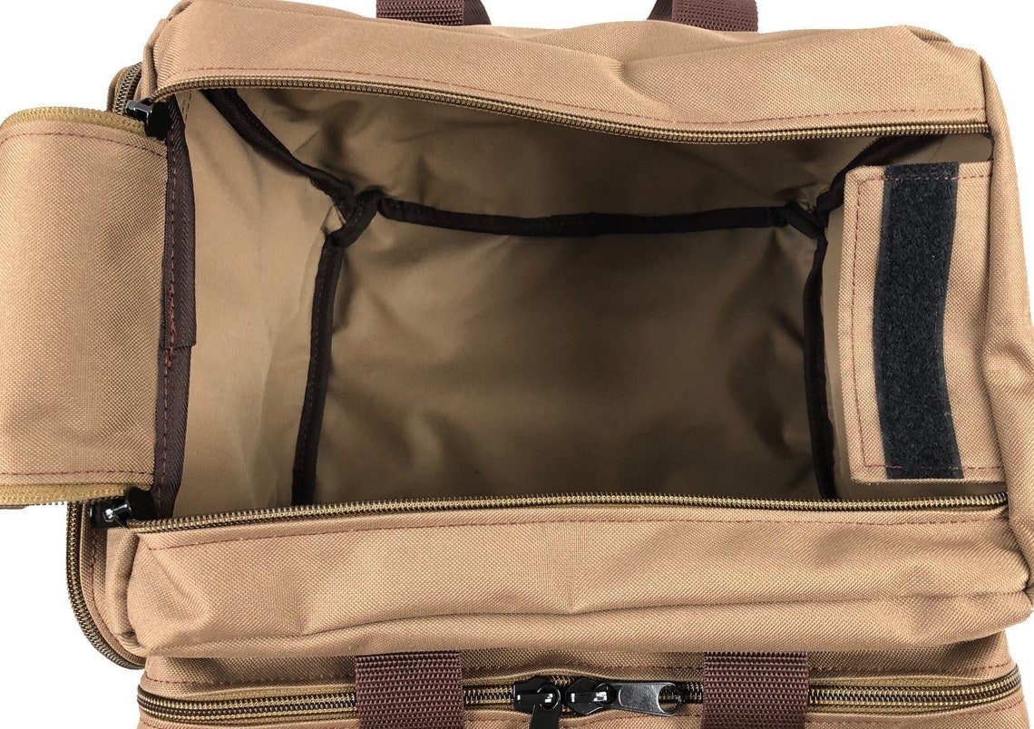 Range / Field Bag - Genuine Leather & Nylon Canvas for Sporting Clays ...