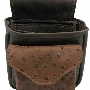 Genuine Ostrich Pocket Leather Shotgun Shell Sporting Clay / Skeet ...
