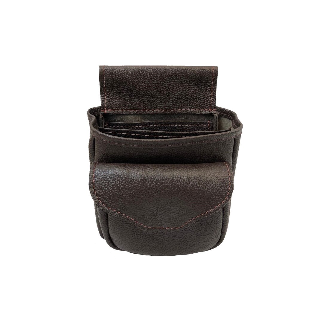 Genuine Leather Shotgun Shell Sporting Clay / Skeet / Trap Pouch Deluxe ...