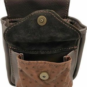 Genuine Ostrich Pocket Leather Shotgun Shell Sporting Clay / Skeet ...