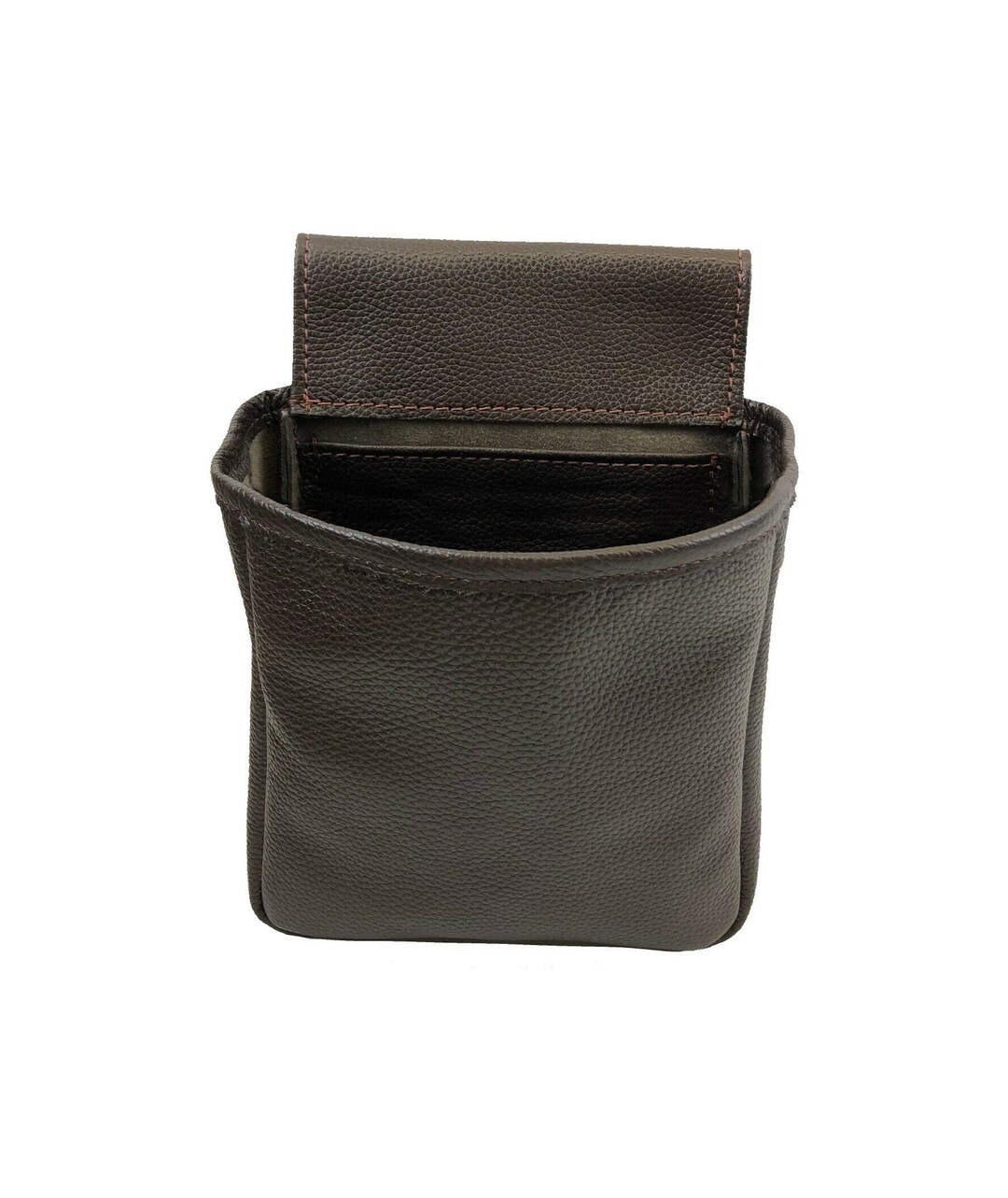 Single Leather Shotgun Shell Sporting Clay / Skeet / Trap Pouch - Brown ...