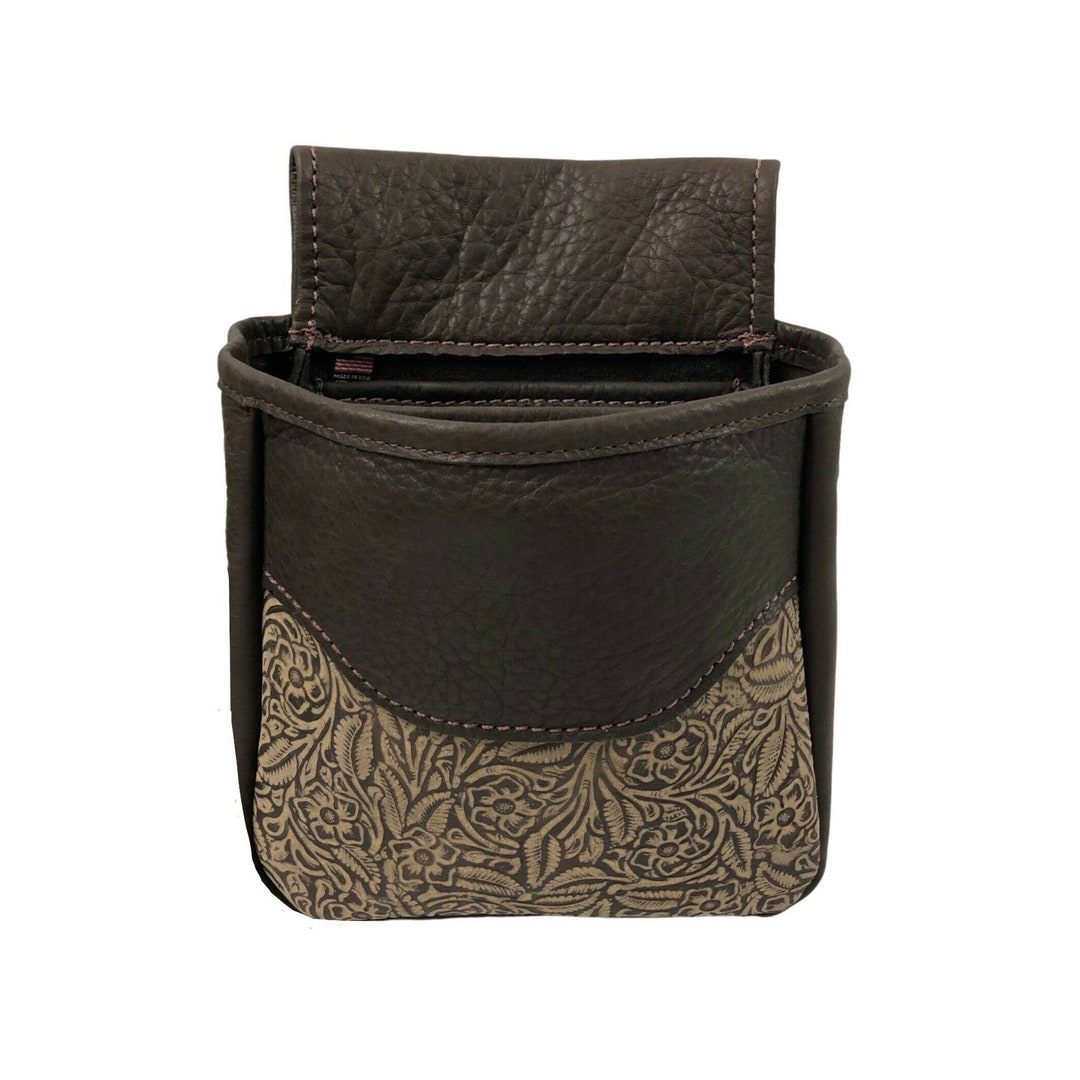 Floral Embossed Leather Shotgun Shell Sporting Clay / Skeet / Trap ...