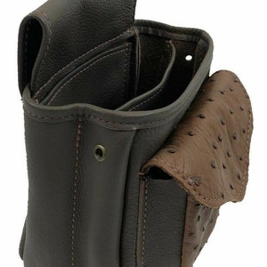 Genuine Ostrich Pocket Leather Shotgun Shell Sporting Clay / Skeet ...