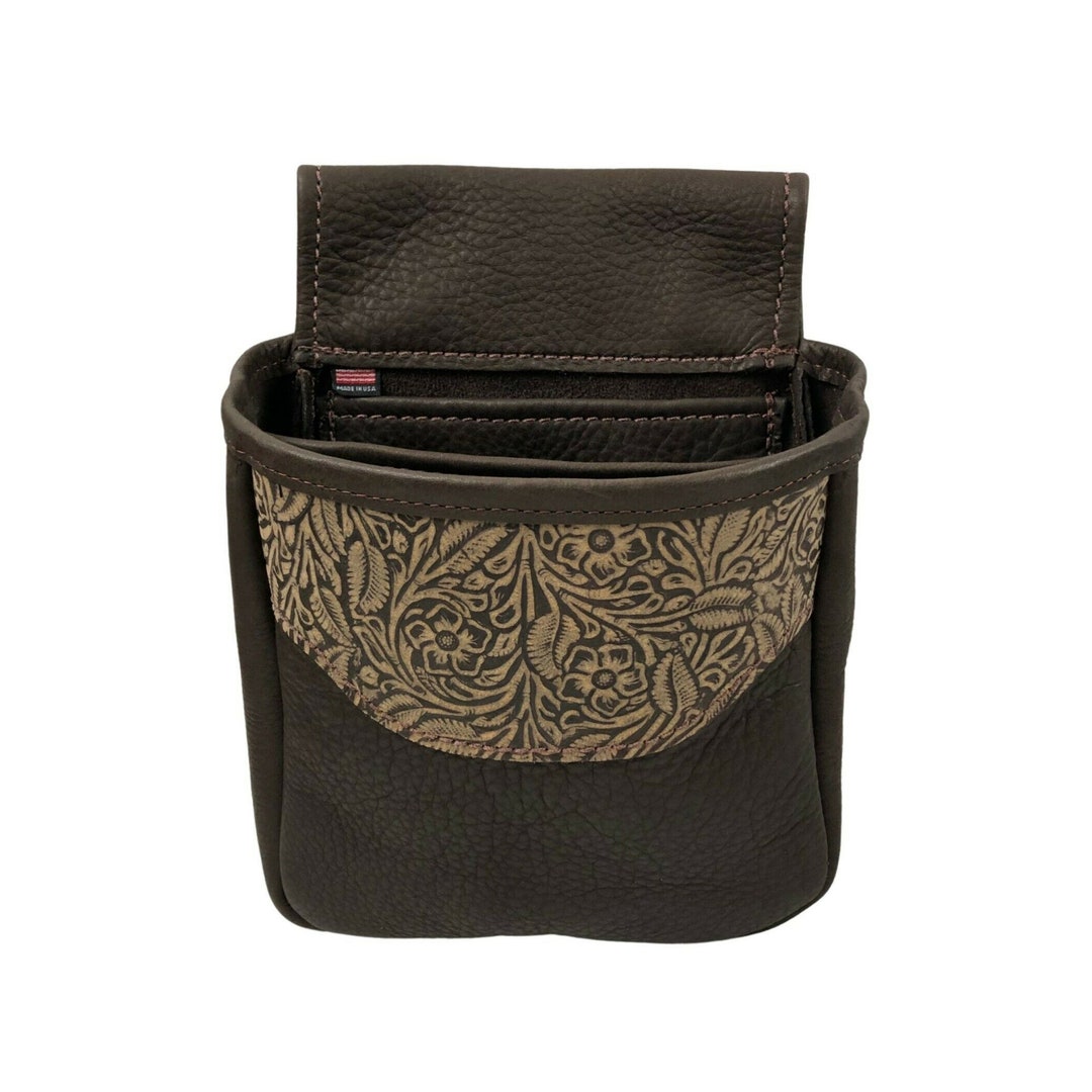Floral Embossed Leather Shotgun Shell Sporting Clay / Skeet / Trap ...
