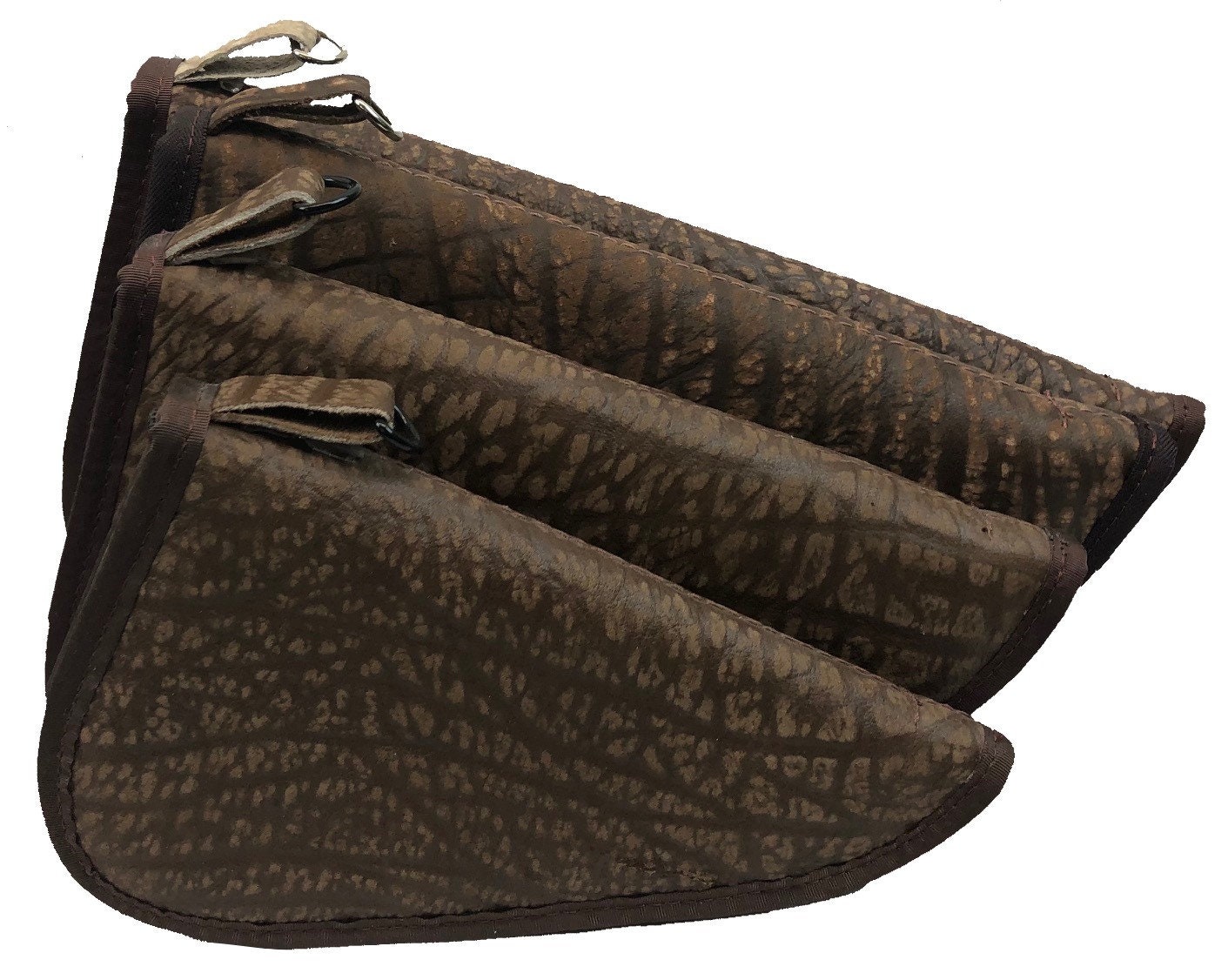 Cape Buffalo Hide Handgun / Pistol / Revolver Case With Optional Emblem ...