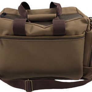 Range / Field Bag - Genuine Leather & Nylon Canvas for Sporting Clays ...