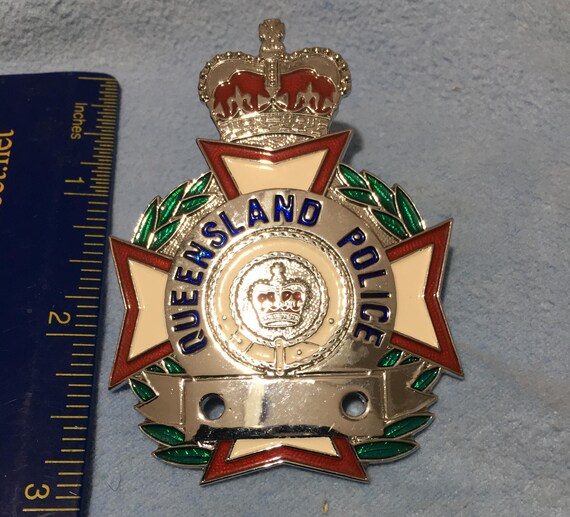Rare Vintage Queensland Australia Police Badge | Etsy