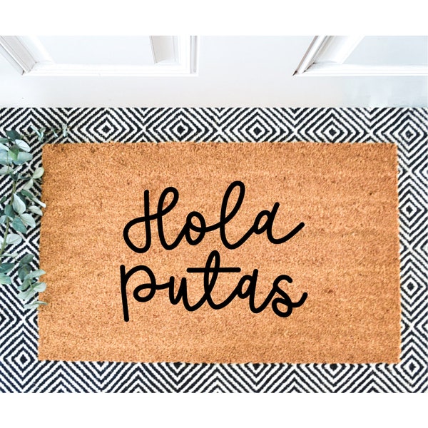 Hola Welcome Mat - Etsy
