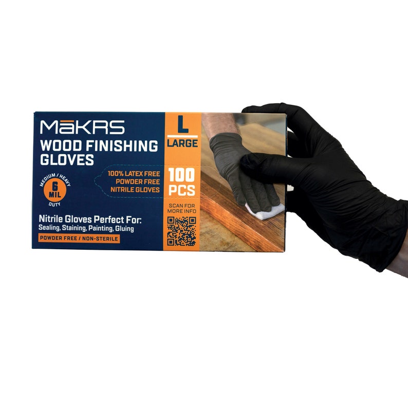 MāKRS Nitrile Wood Finishing Gloves, 6 Mil - Etsy