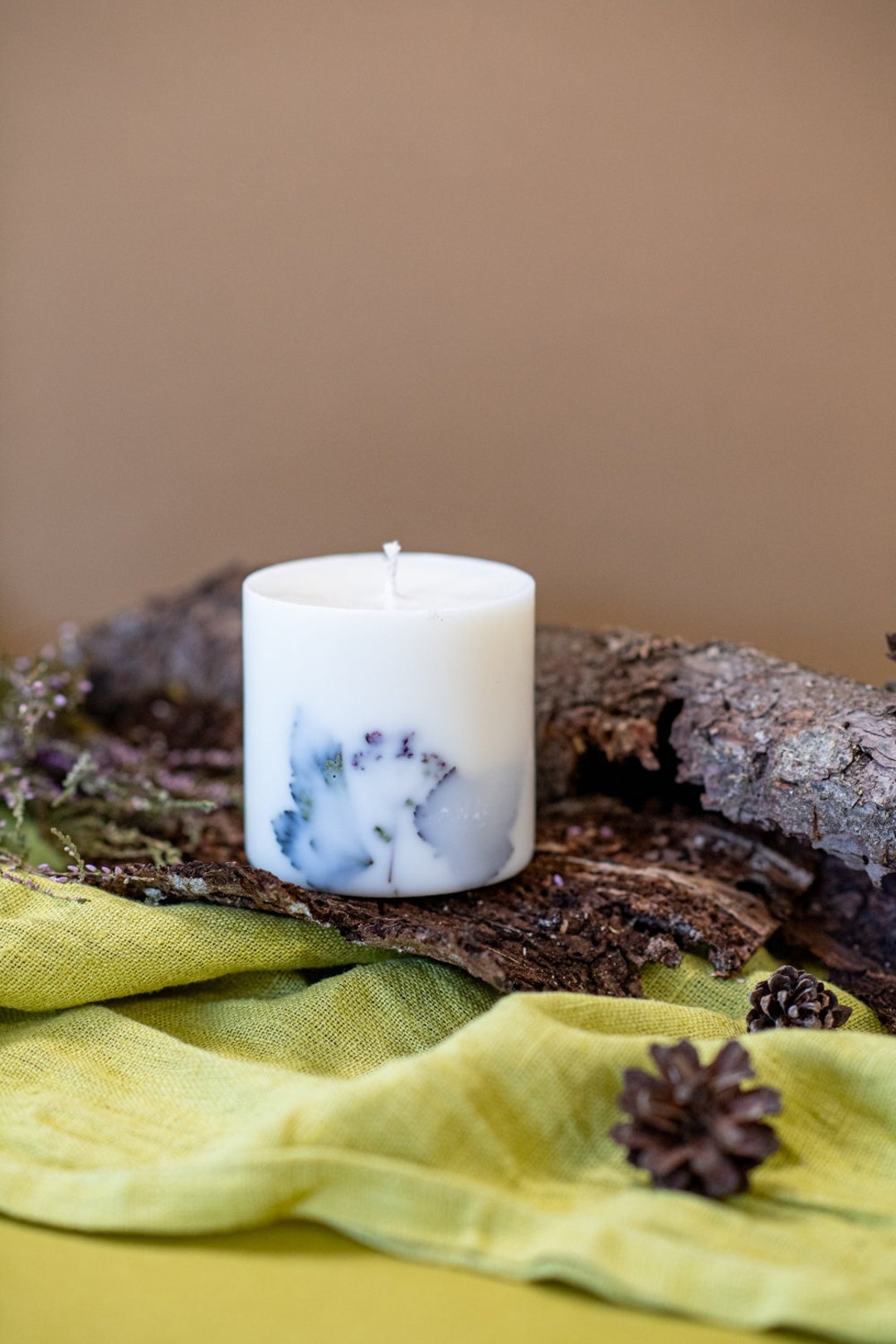 Pine Forest Soy Wax Candle, Natural Soy Wax Candle, Botanical Candle ...