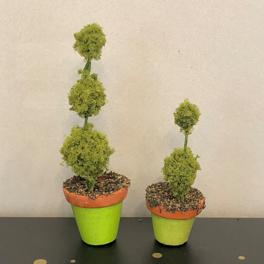 Miniature Floral Arrangement. Topiary. 1/12 Dollhouse Scale. Artist ...