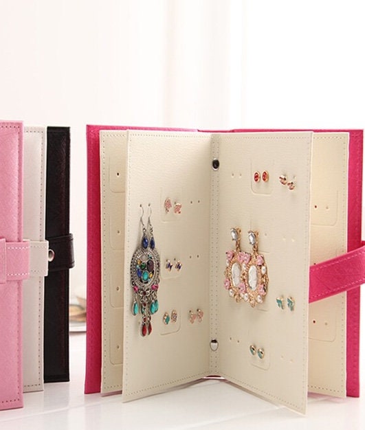 Earrings Organizer Book Drop/hoop/clip/stud Earrings Storage - Etsy