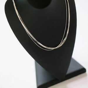 925 Sterling Silver Chain Necklaces Multi Layer Necklaces - Etsy