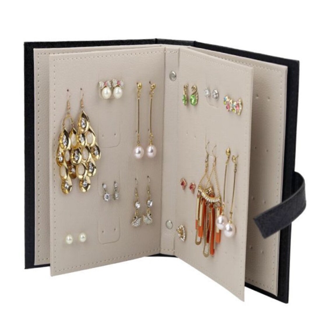 Earrings Organizer Book Drop/hoop/clip/stud Earrings Storage - Etsy