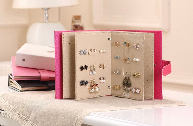 Earrings Organizer Book Drop/hoop/clip/stud Earrings Storage - Etsy