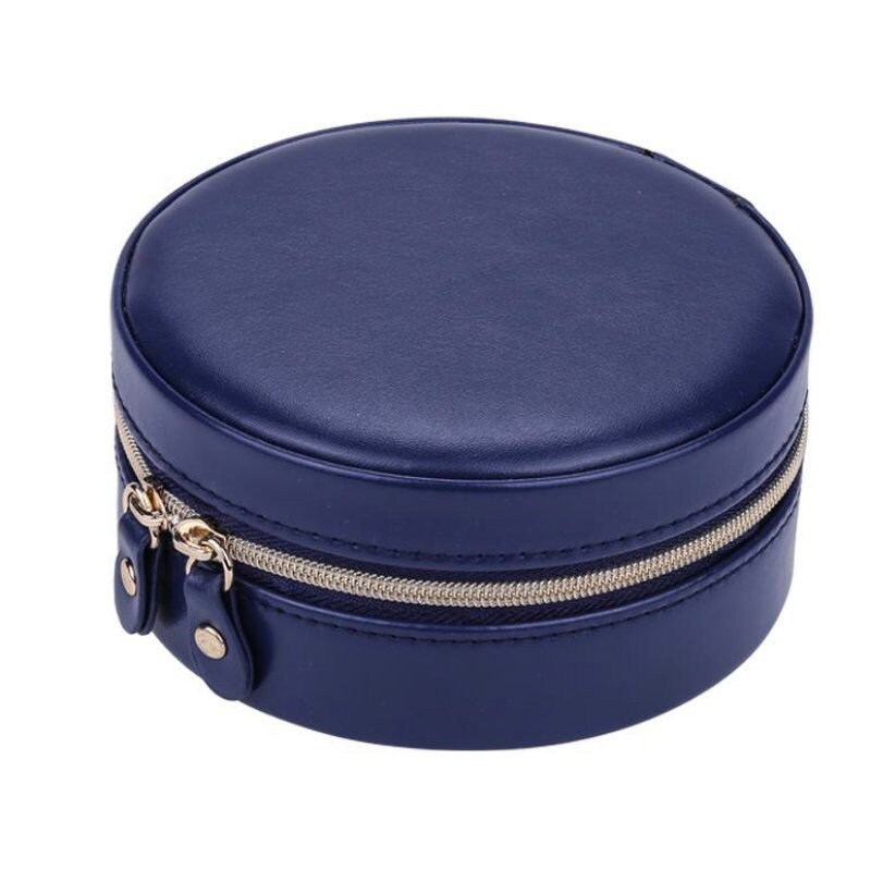 Mini Round Jewelry Box PU Leather Jewelry Packaging Display - Etsy