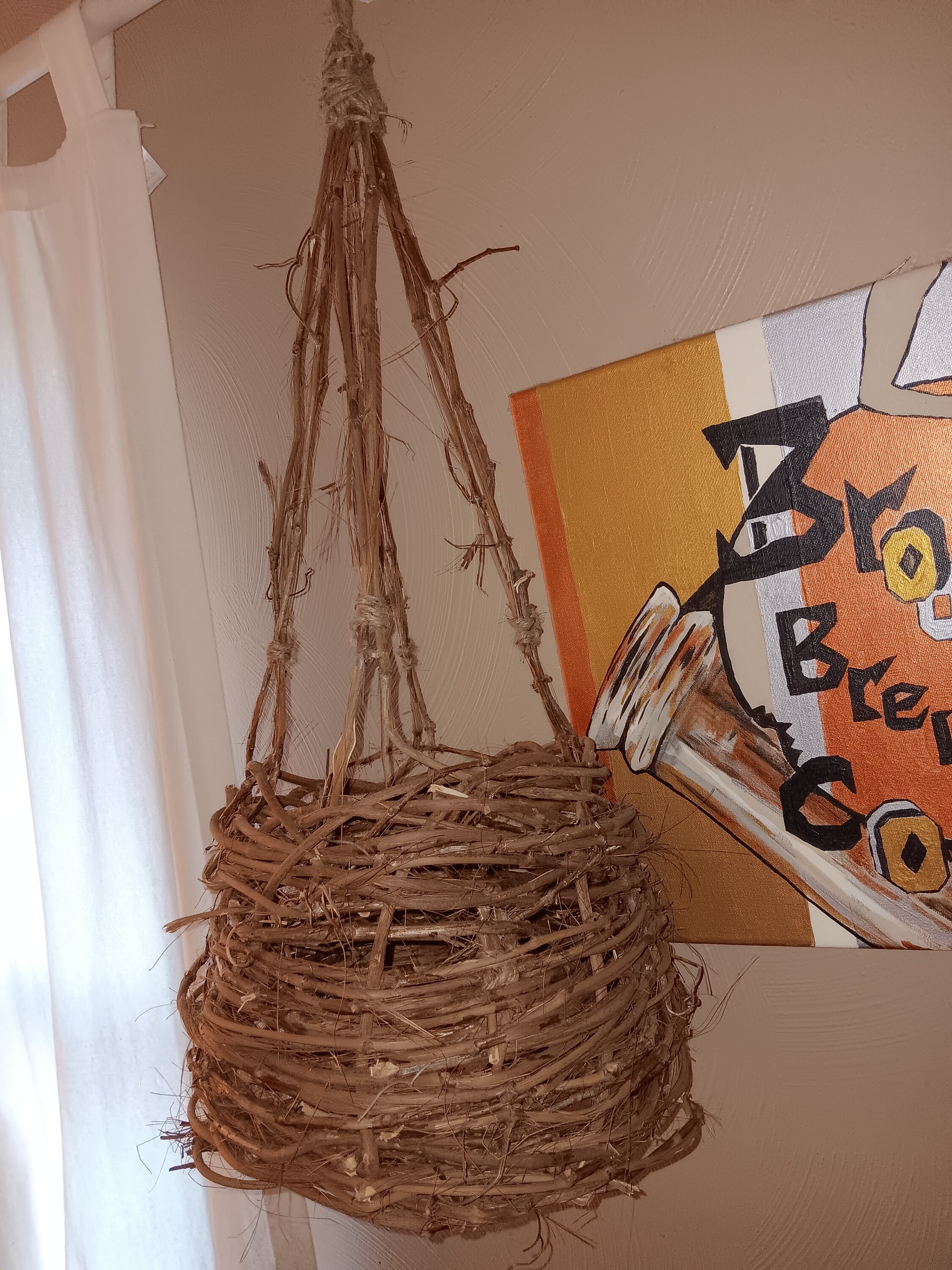 Hanging Grapevine Basket - Etsy