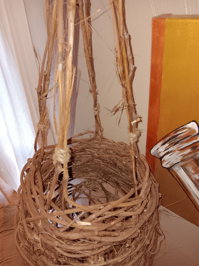 Hanging Grapevine Basket - Etsy