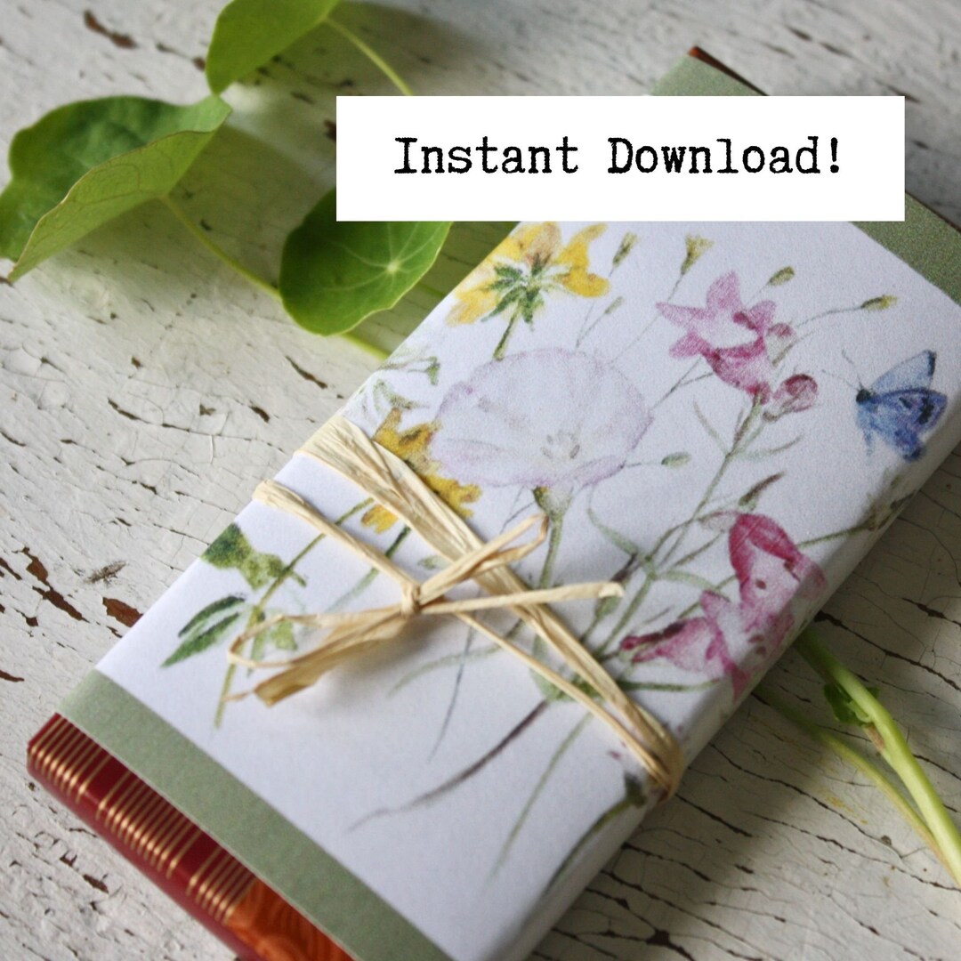 Wildflower Small Chocolate Bar Wrap - Etsy