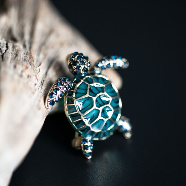Sea Turtle Brooch - Etsy