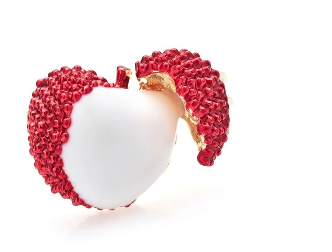 Fruit Brooch Litchi-letchi-fruit From Reunion Island-glamour - Etsy