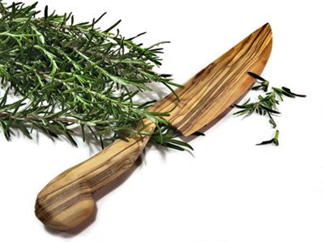 Olive Wood Knife, Wood Vegetable Knife, Natural Wood Knife, Handmade ...