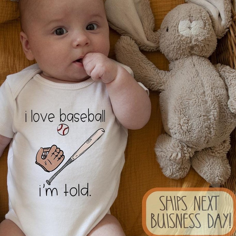 I Love Baseball I'm Told - Etsy