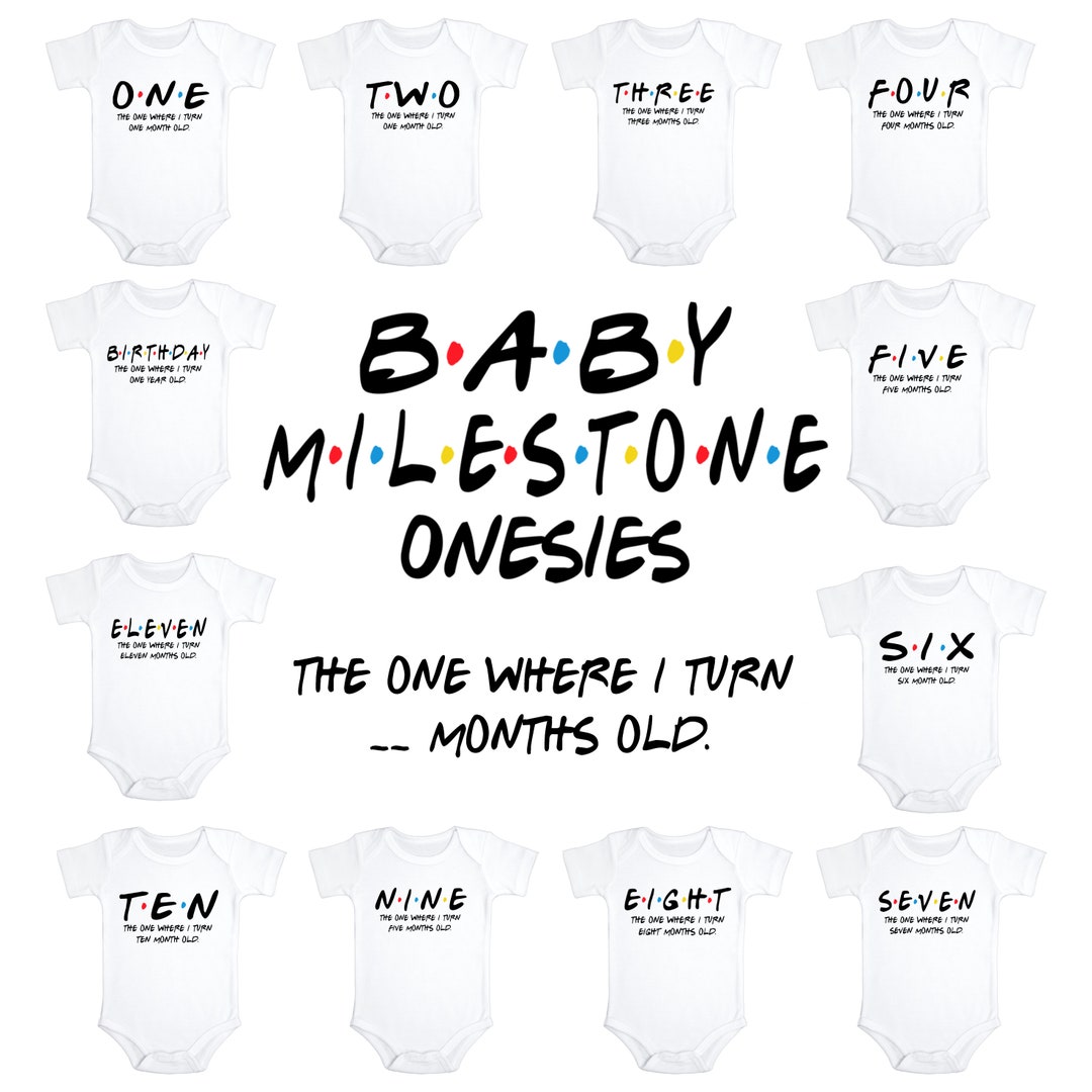 Friends TV Show Baby Milestone Onesies®: Photo Props Baby Bodysuit - Etsy