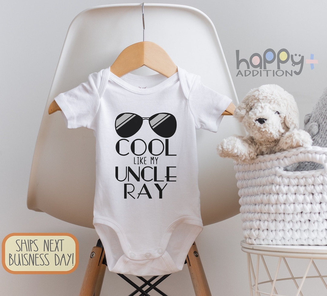 Custom Baby, Cool Like My Uncle, Custom Uncle, Personalized, Cute Baby ...