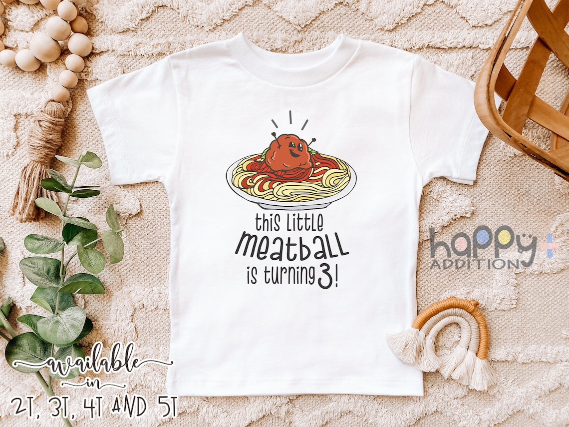 This Little Meatball is Turning custom Onesie - Etsy