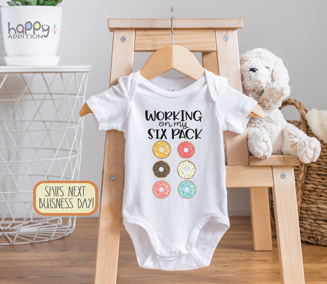 Donut Six Pack Baby Bodysuit - Funny Baby Boy Onesie® Brand - Etsy