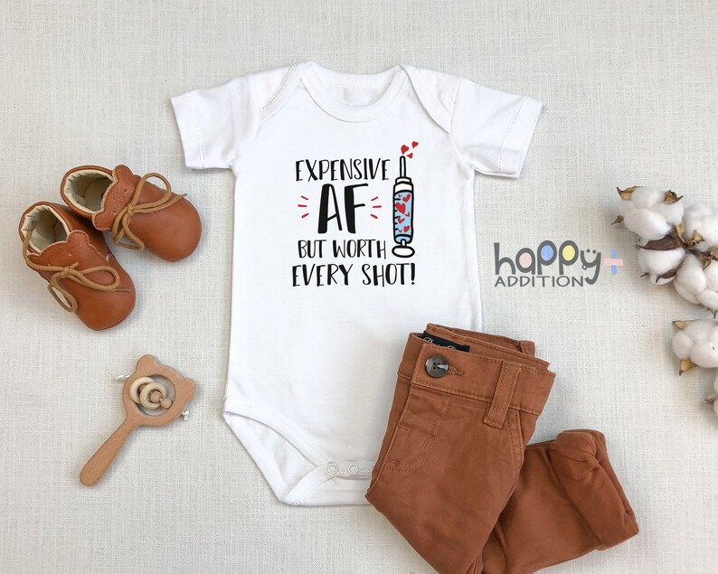 Expensive AF but Worth Every Single Shot IVF Onesie Thanks | Etsy