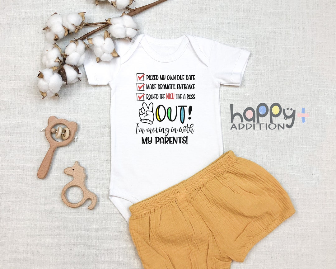 Peace Out NICU Going Home Outfit, NICU Graduate Baby Bodysuit: Picked ...