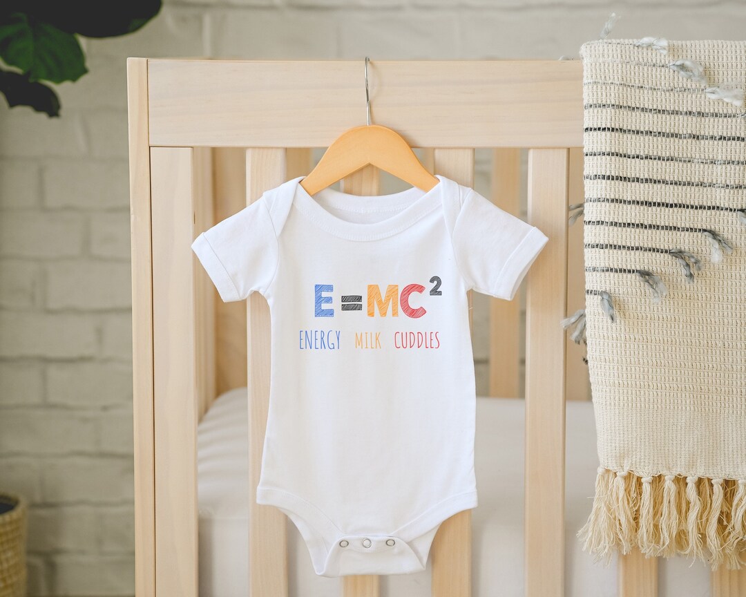 E=MC2, Funny Baby, Periodic Table, Math Baby Bodysuit, Nerdy Baby Gift ...