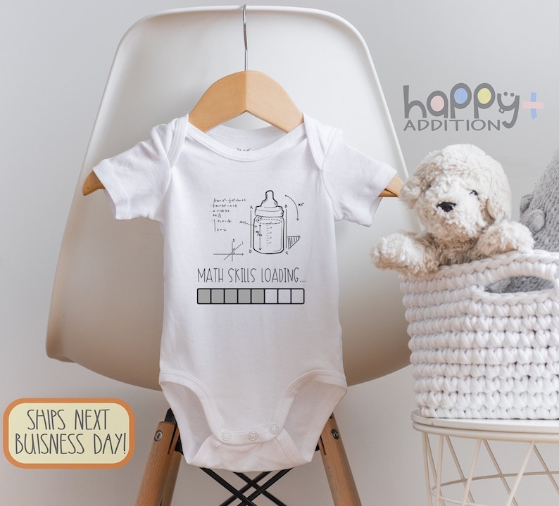 Math Skills Loading Toddler Shirt Funny Baby Onesies | Etsy