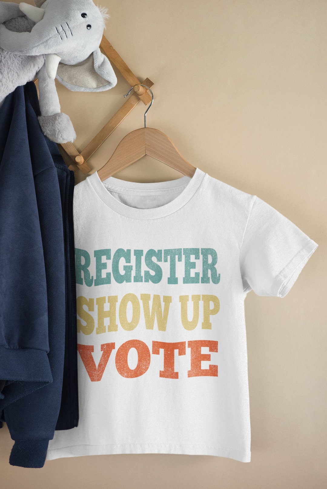 Register, Show Up, Vote Toddler Shirt: Election, Future Voter Tee - Etsy