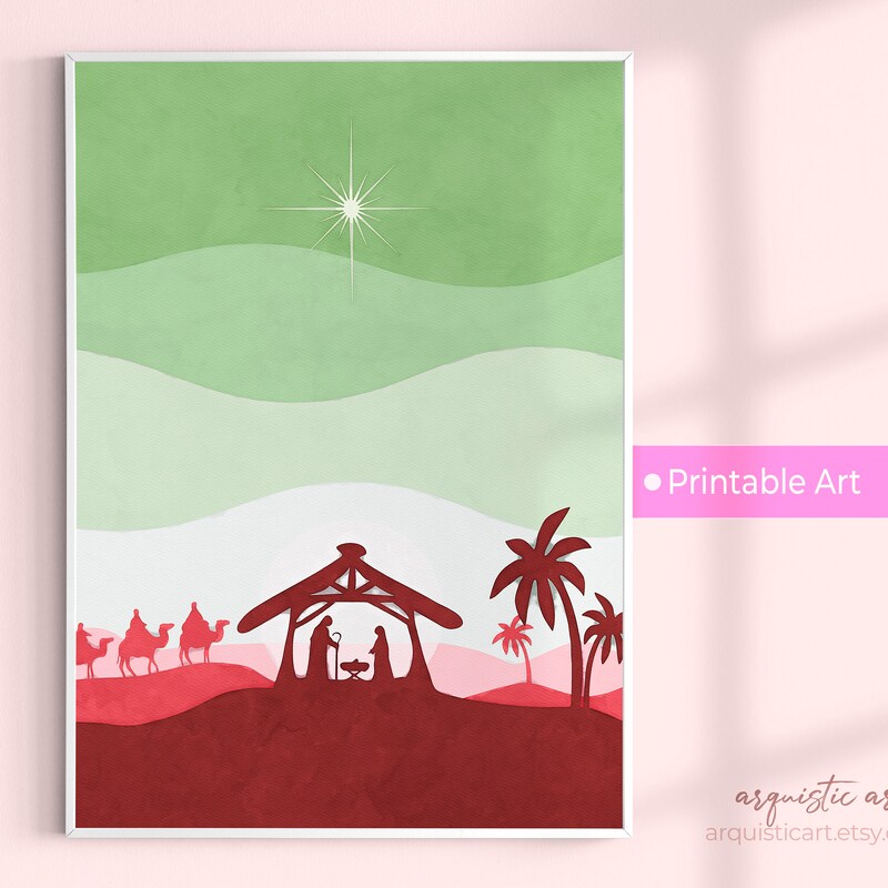 Nativity Print - Etsy