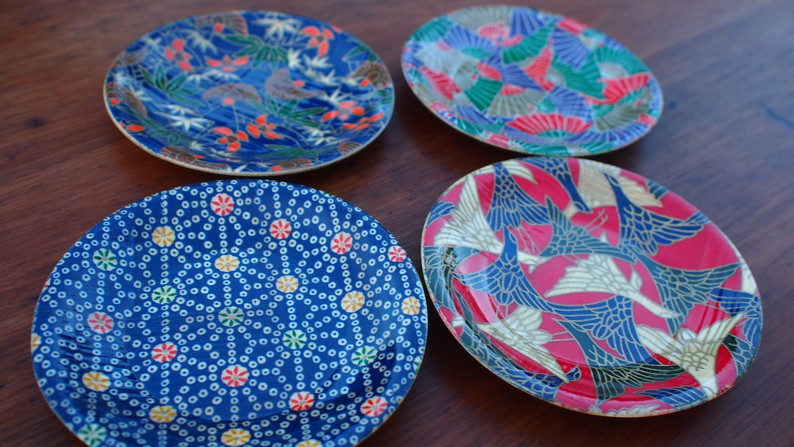 Set of Four Japanese Origami Paper Bamboo Tea Coasters | Etsy