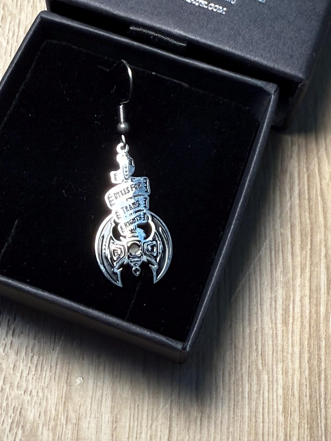 D*kes for Trans Rights - Stainless Steel Labrys Earring - Etsy UK