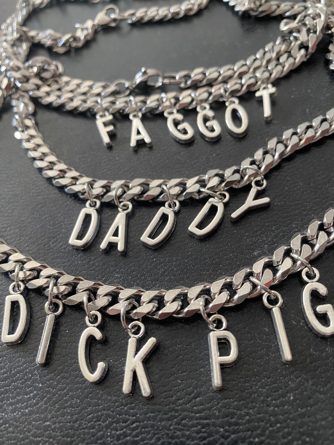 XL Curb Queer Themed Lettering Chains - Custom - Etsy
