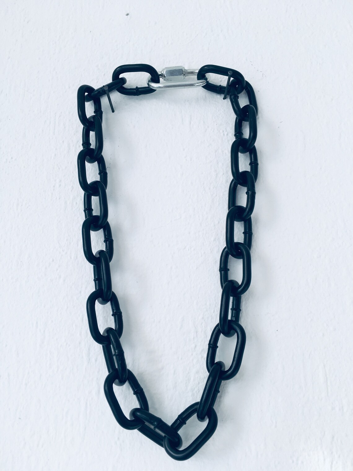 ALL BLACK HEAVY Duty Mid Neck Chain Hardware High Polished - Etsy