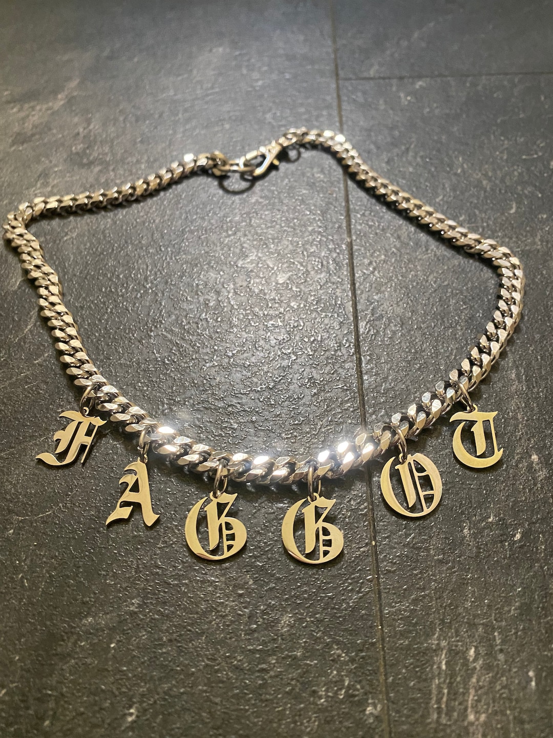 FAGGOT/CUSTOM Old English Heavy Duty Neck Chain - Etsy