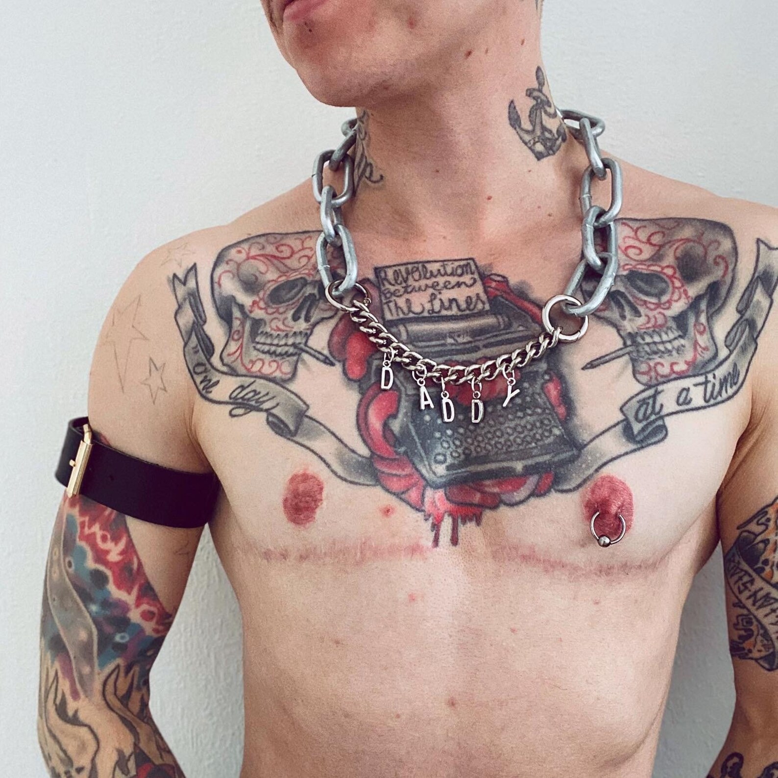 DADDY XXL Heavy Duty Neck Chain Collar Matte Stainless Steel | Etsy