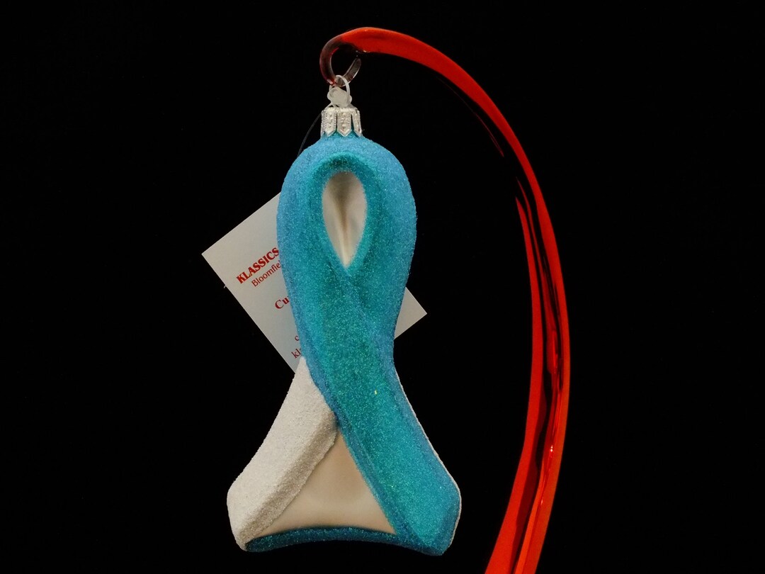 Cerivical Cancer Awareness Glass Ribbon Ornament - Etsy