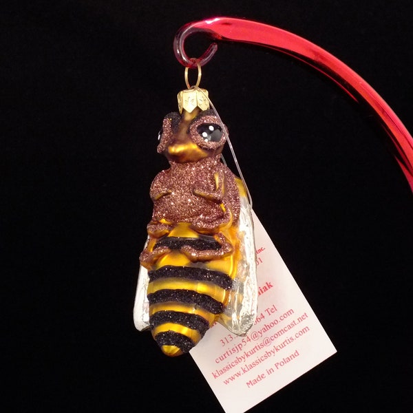 Glass Bee Ornament - Etsy