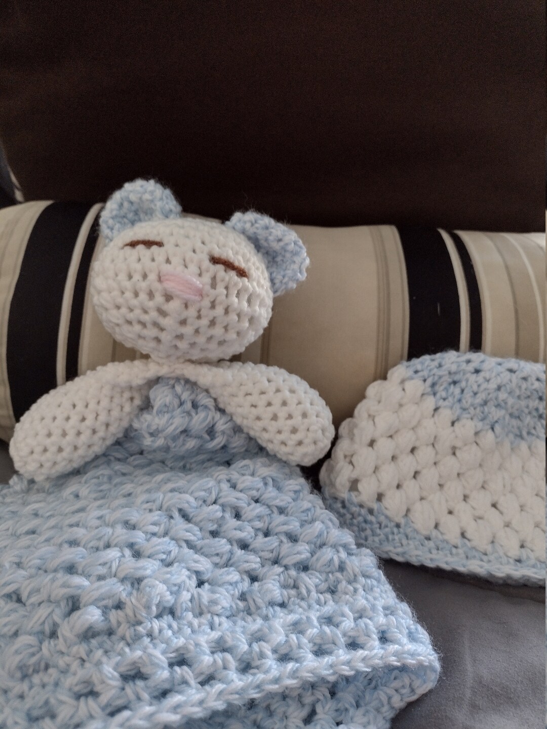 Crochet Baby Snuggie and Hat Set - Etsy