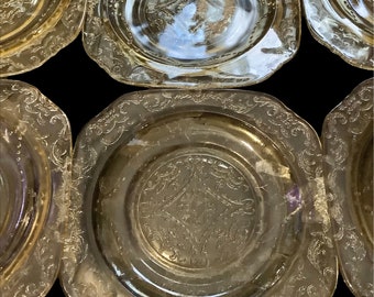 Pink Federal Glass Madrid Pattern - Etsy